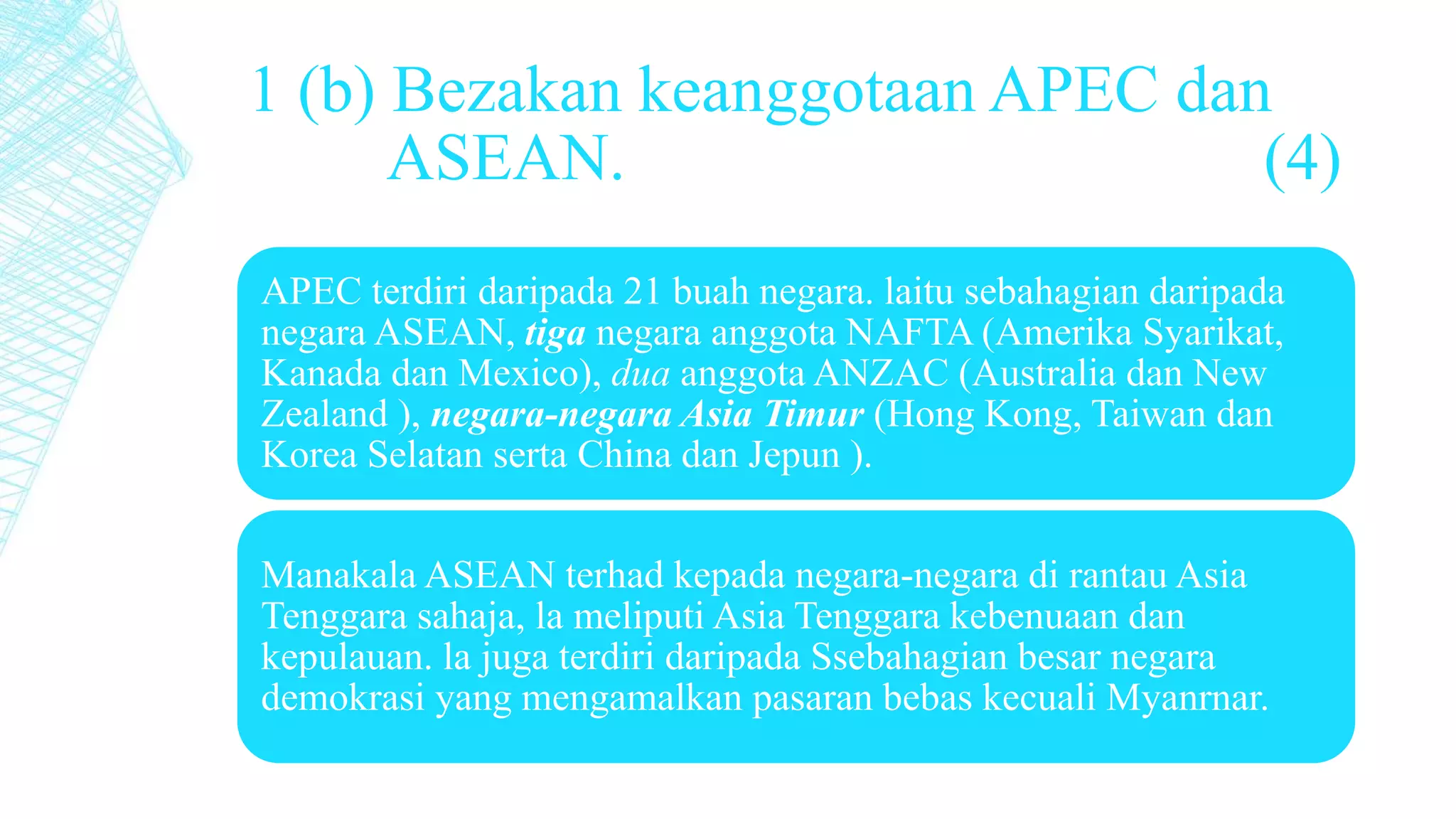 KERJASAMA SERANTAU - APEC DAN ASEAN | PPTX
