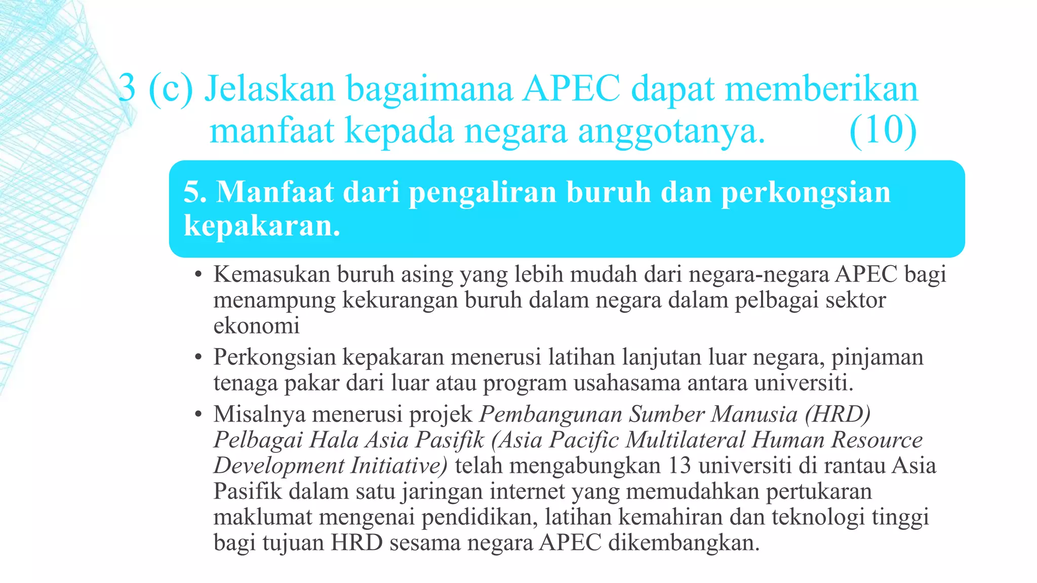 KERJASAMA SERANTAU - APEC DAN ASEAN | PPTX
