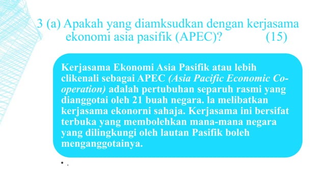 KERJASAMA SERANTAU - APEC DAN ASEAN | PPTX