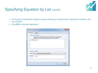 Tutorial12_Estimation_PartA note Eview Traning | PPTX