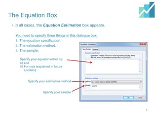 Tutorial12_Estimation_PartA note Eview Traning | PPTX