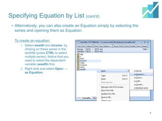 Tutorial12_Estimation_PartA note Eview Traning | PPTX