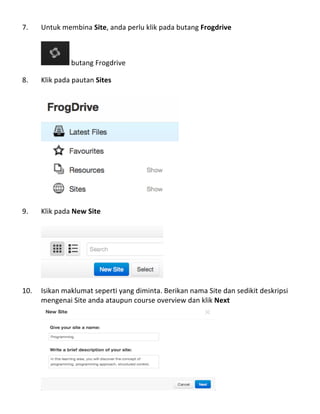 Tutorial 1 bina site anda | PDF