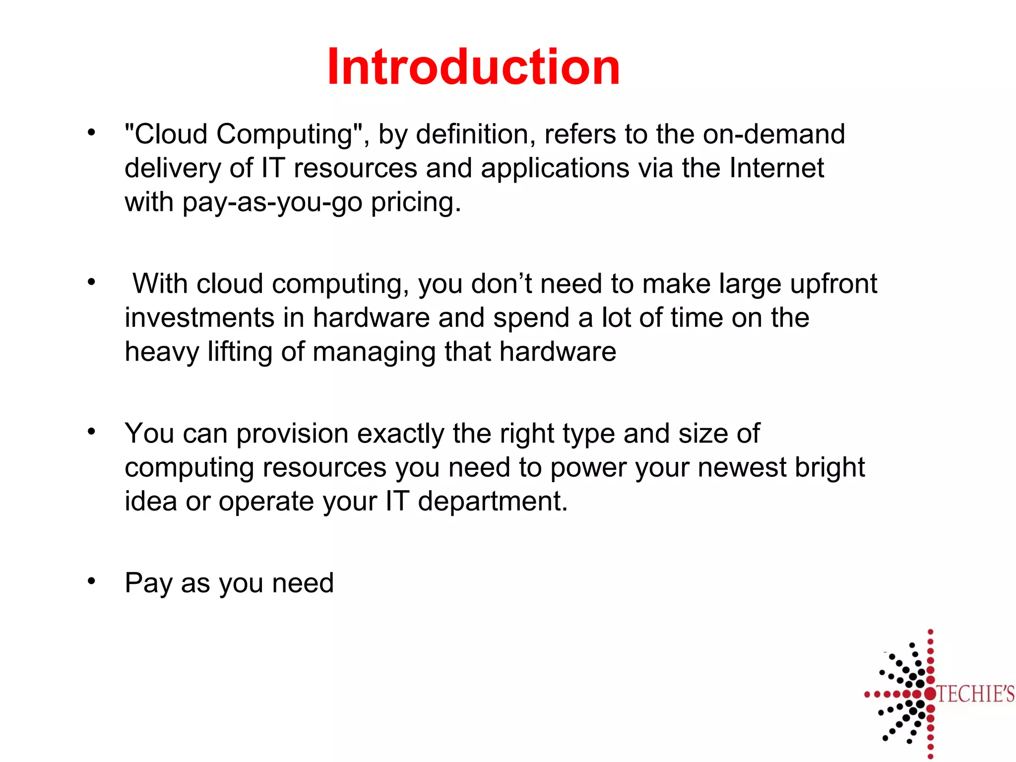 Basics Of Cloud Computing | PPT