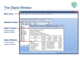 Tutorial1 eviews_basics | PPTX