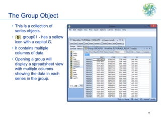 Tutorial1 eviews_basics | PPTX | Operating Systems | Computer Software ...