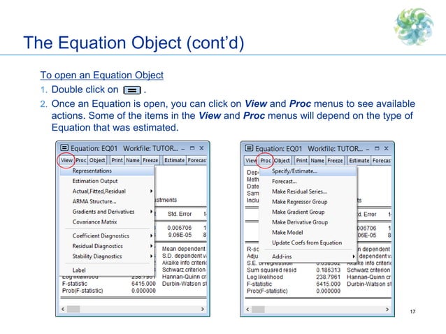 Tutorial1 eviews_basics | PPT