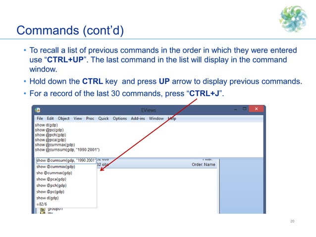 Tutorial1 eviews_basics | PPT