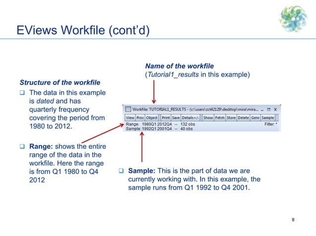 Tutorial1 eviews_basics | PPT