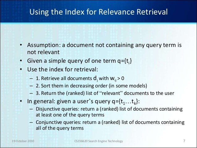 Tutorial 1 (information retrieval basics)
