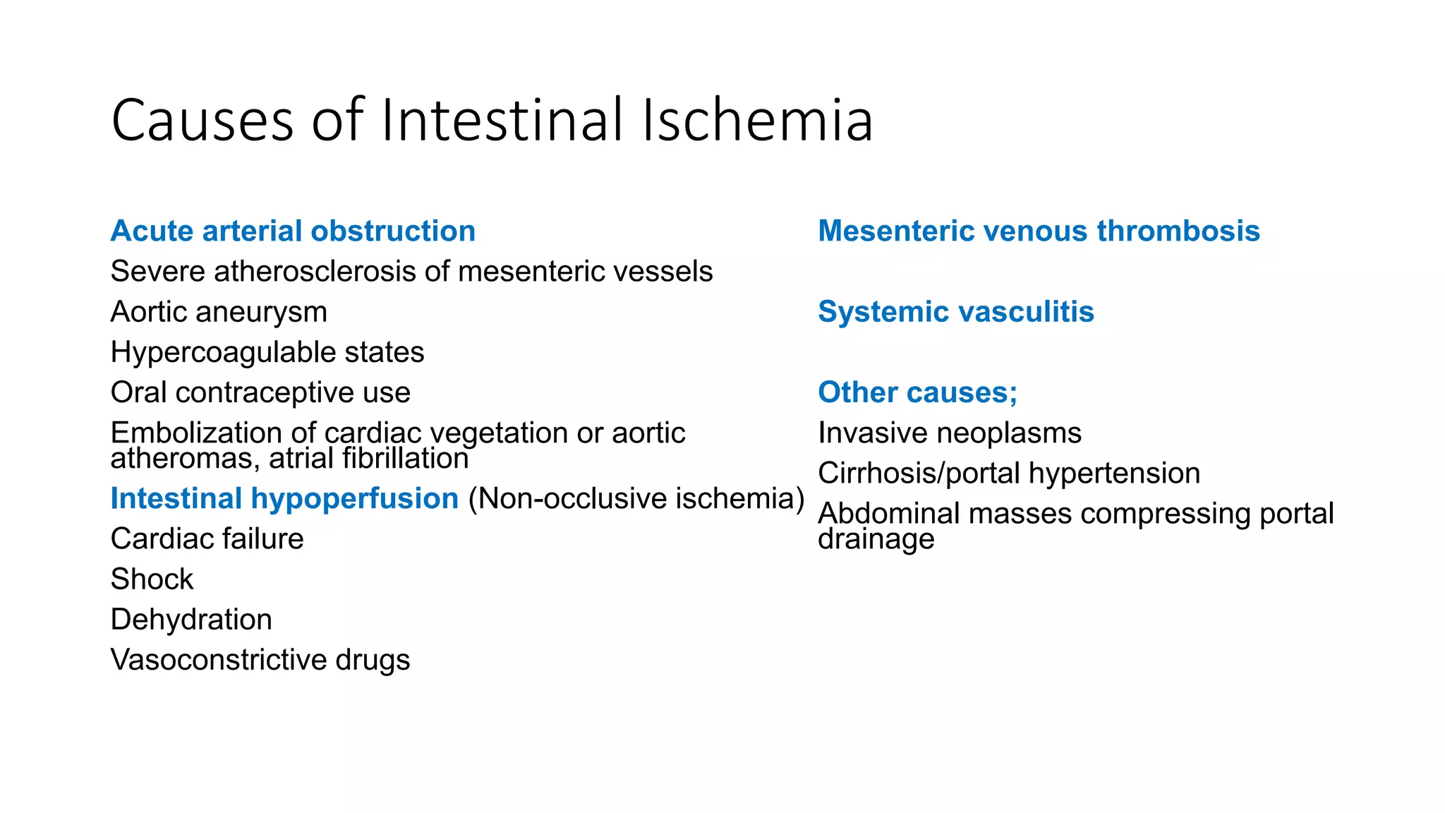 Ischemic bowel disease | PPTX