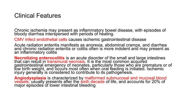 Ischemic bowel disease | PPTX | Digestive Disorders | Diseases and Conditions