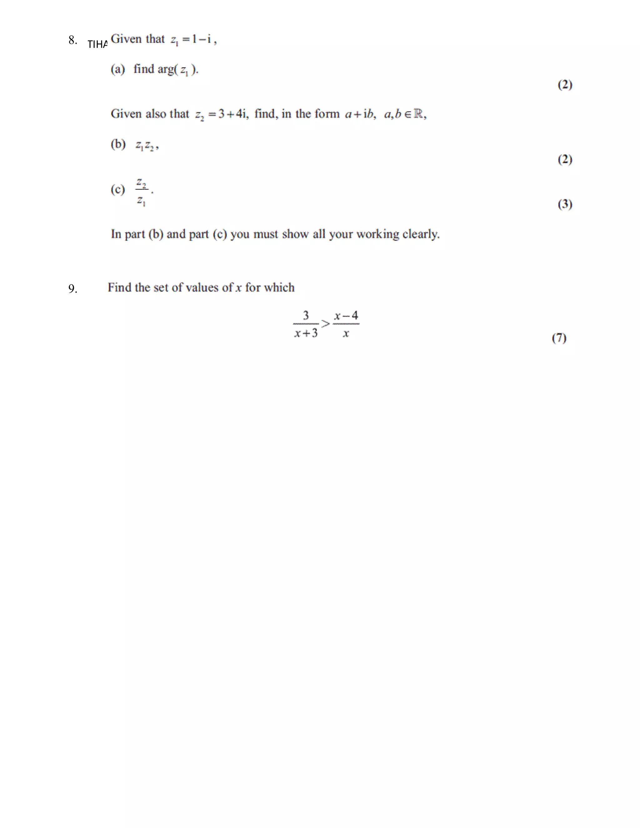 Tutorial 1math t | PDF