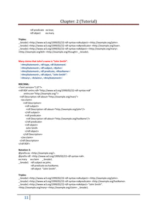 Tutorial for RDF Graphs | PDF