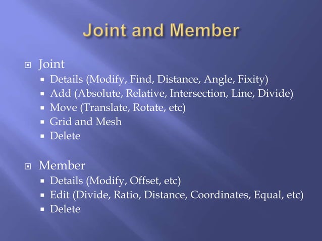 Tutorial #2 - SACS Basic | PPTX | Technology & Computing