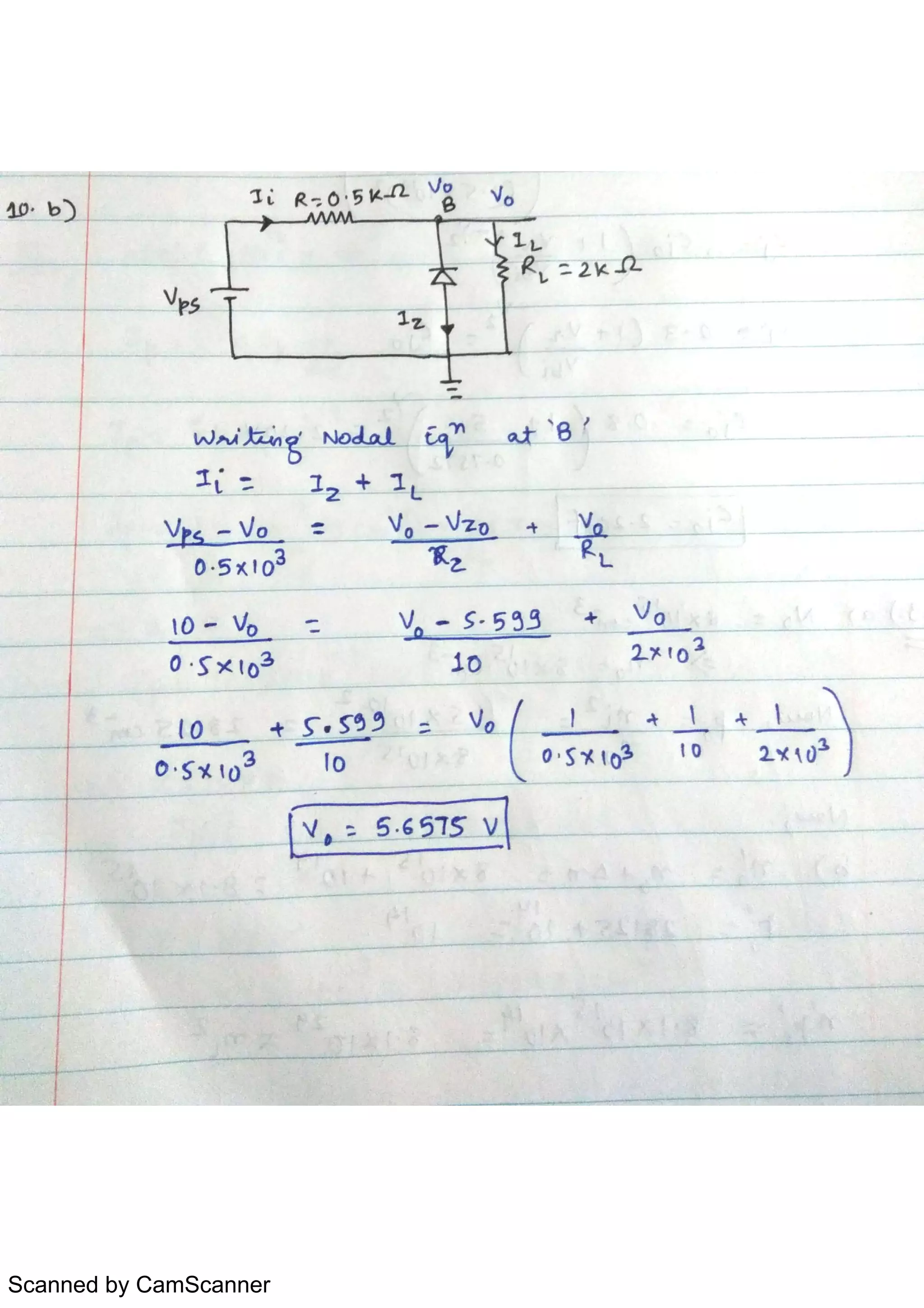 Basic electronics Tutorial 2 Solution | PDF