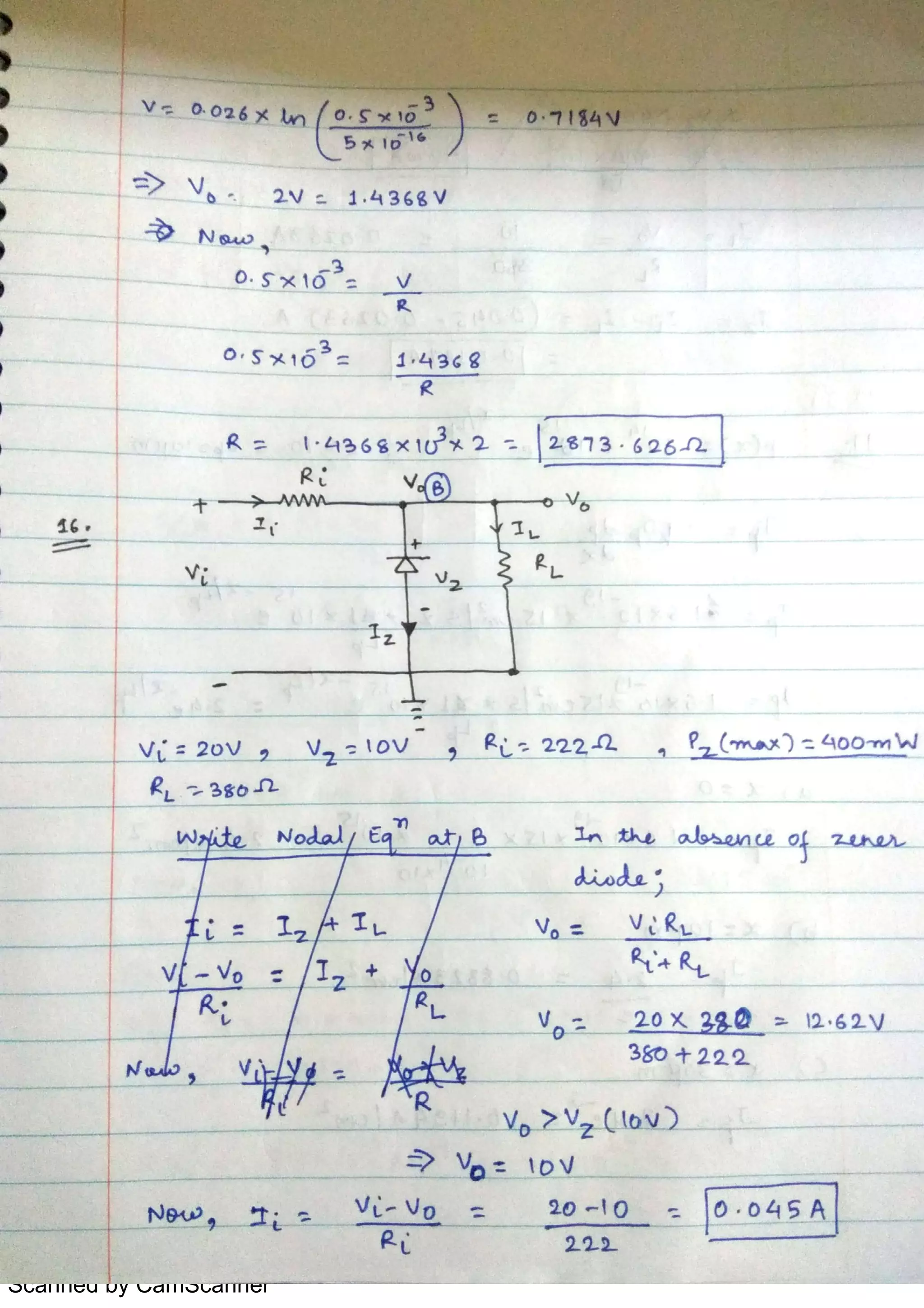 Basic electronics Tutorial 2 Solution | PDF