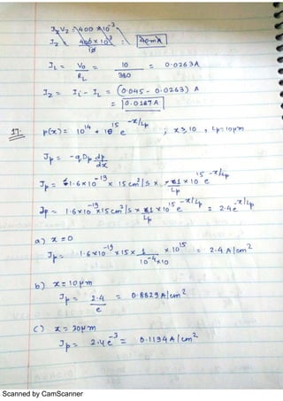 Basic electronics Tutorial 2 Solution | PDF