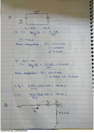 Basic electronics Tutorial 2 Solution | PDF