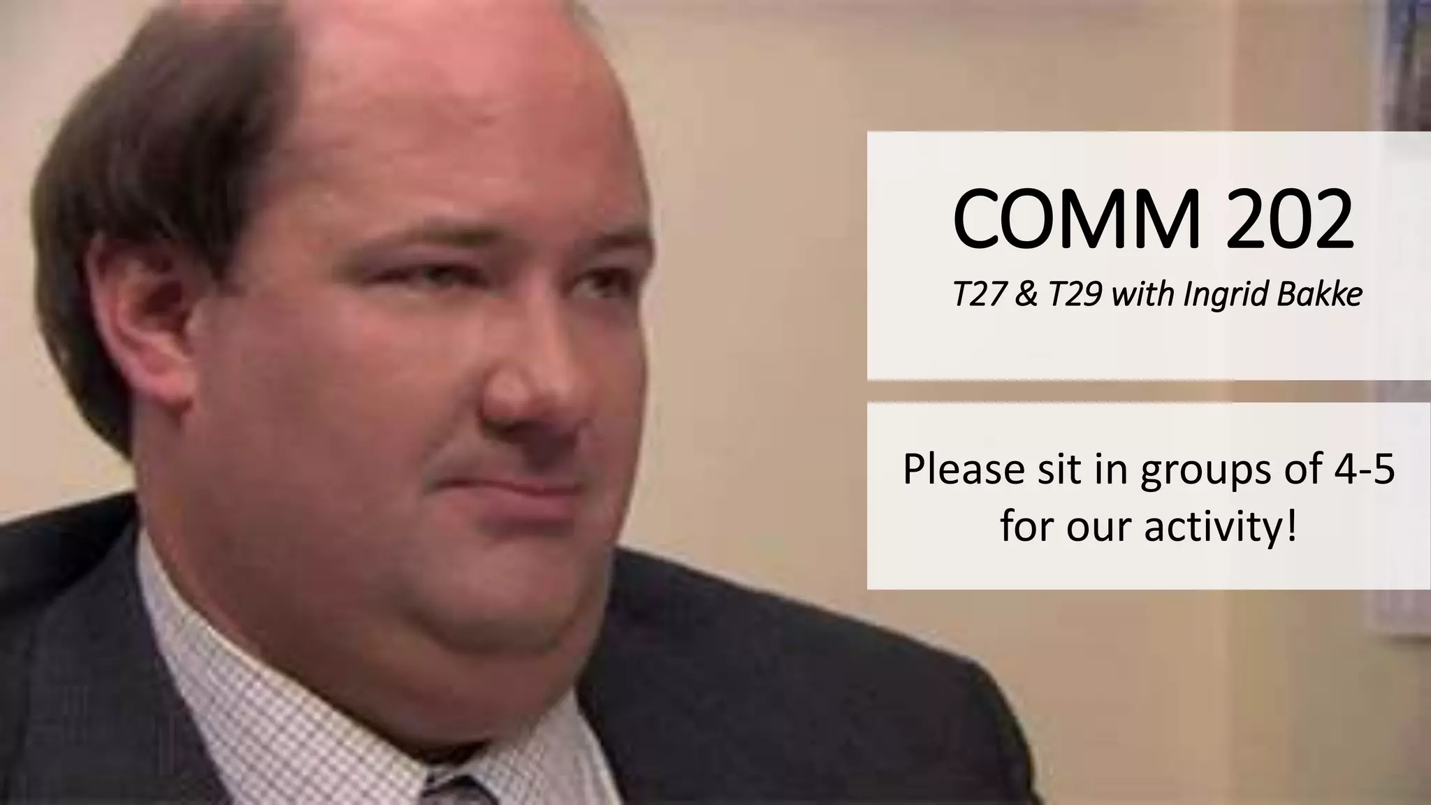 COMM 202 Tutorial 2 - Skills Matrix Presentations | PPT