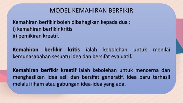 Kemahiran Berfikir | PPTX
