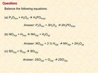 Tutorial 2- Balancing Chemical Equations.ppt