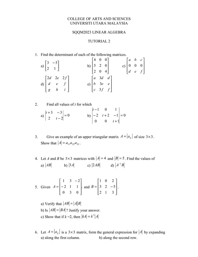 Tutorial 2 -_sem_a102 | PDF