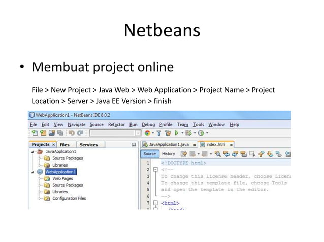 Tutorial sederhana netbeans & xampp | PPTX
