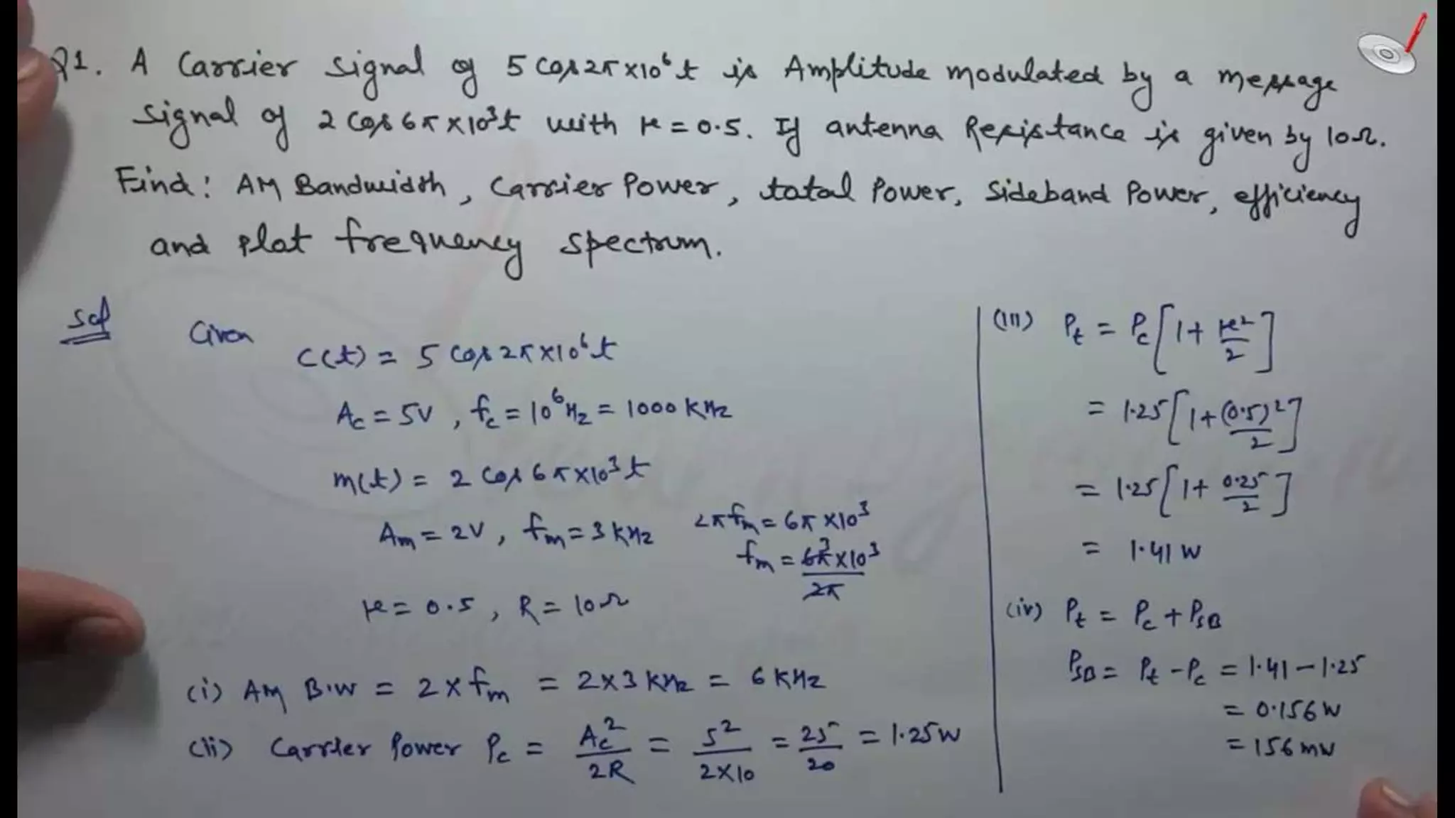 Tutorial 2 single tone am | PPTX