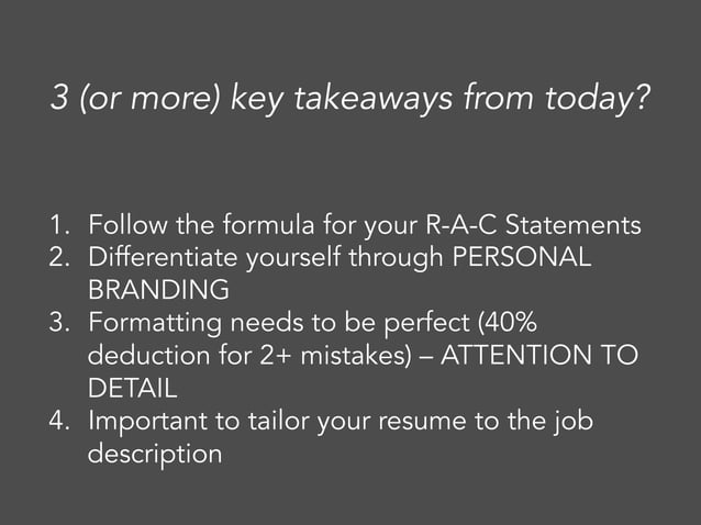 Tutorial #3 - Resume Intro | PPT