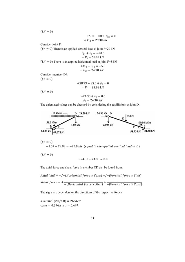 Rigid-jointed_frame_analysis_1458662758 | PDF | Physics | Science