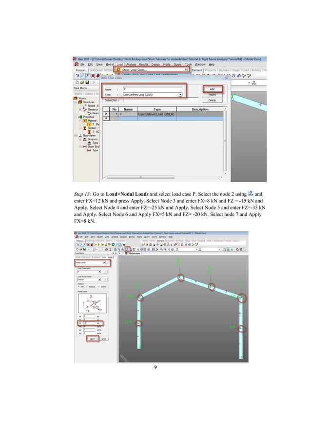 Rigid-jointed_frame_analysis_1458662758 | PDF | Physics | Science
