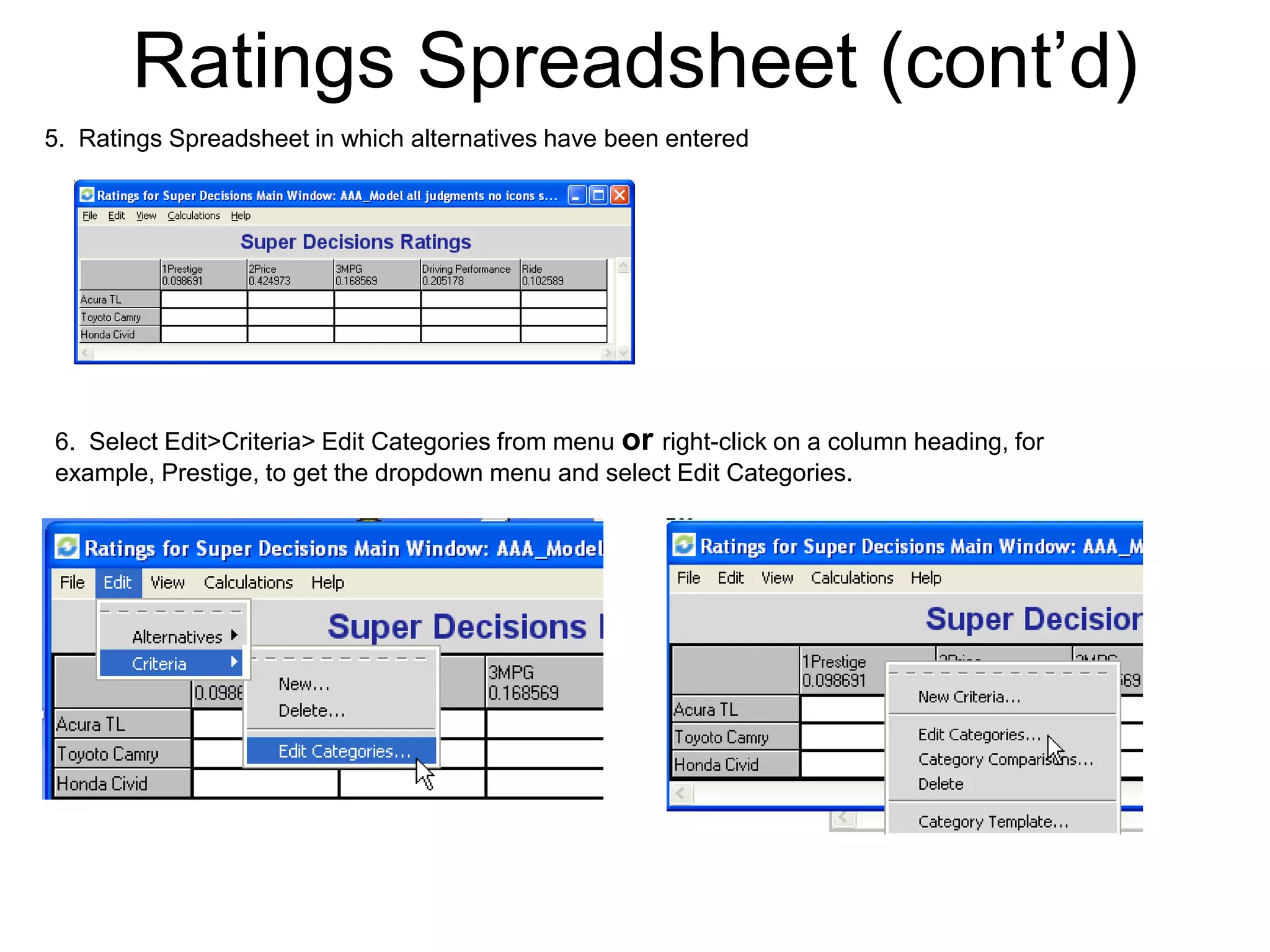 Tutorial 3 AHP ratings model | PPTX