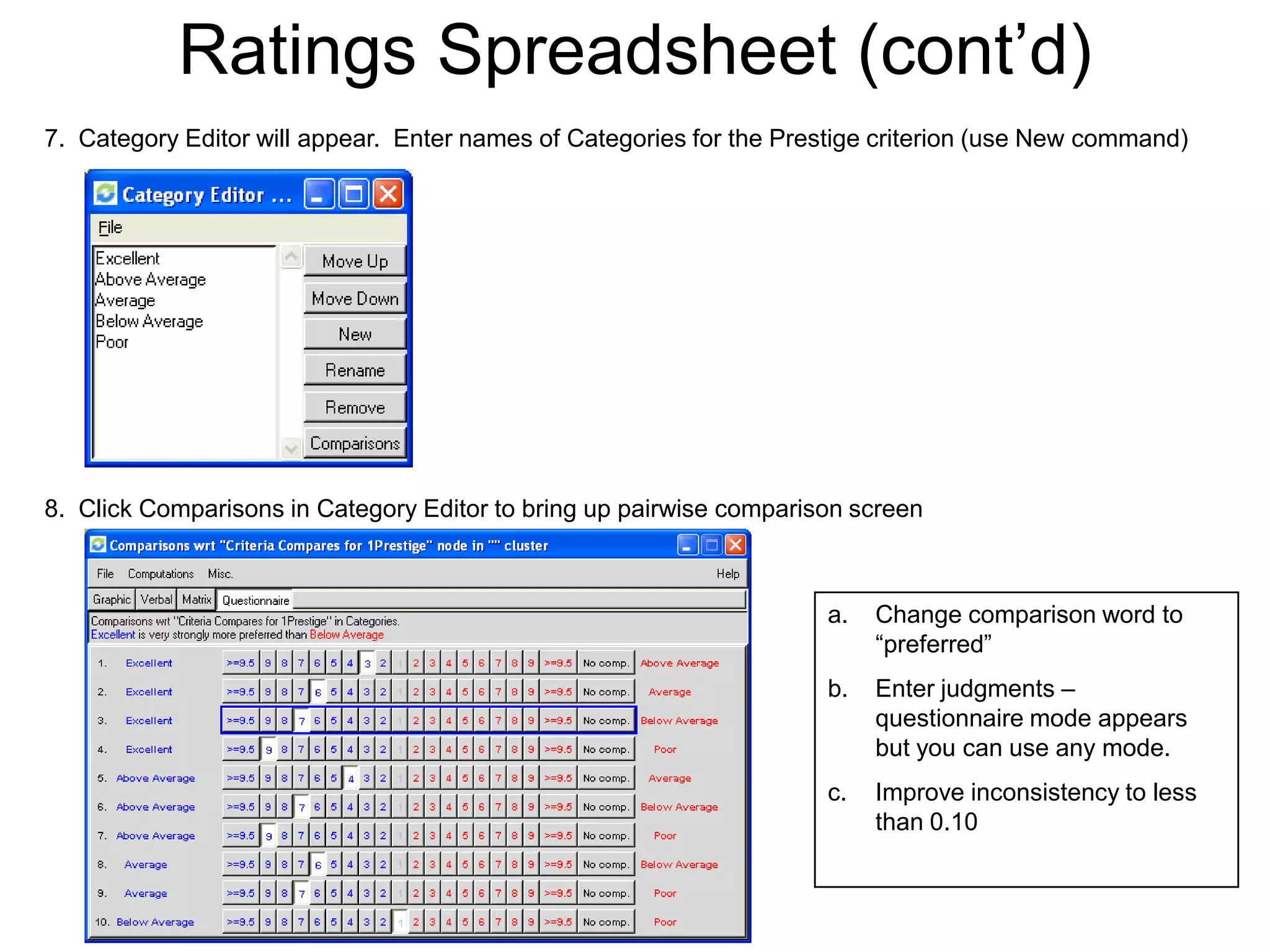 Tutorial 3 AHP ratings model | PPTX