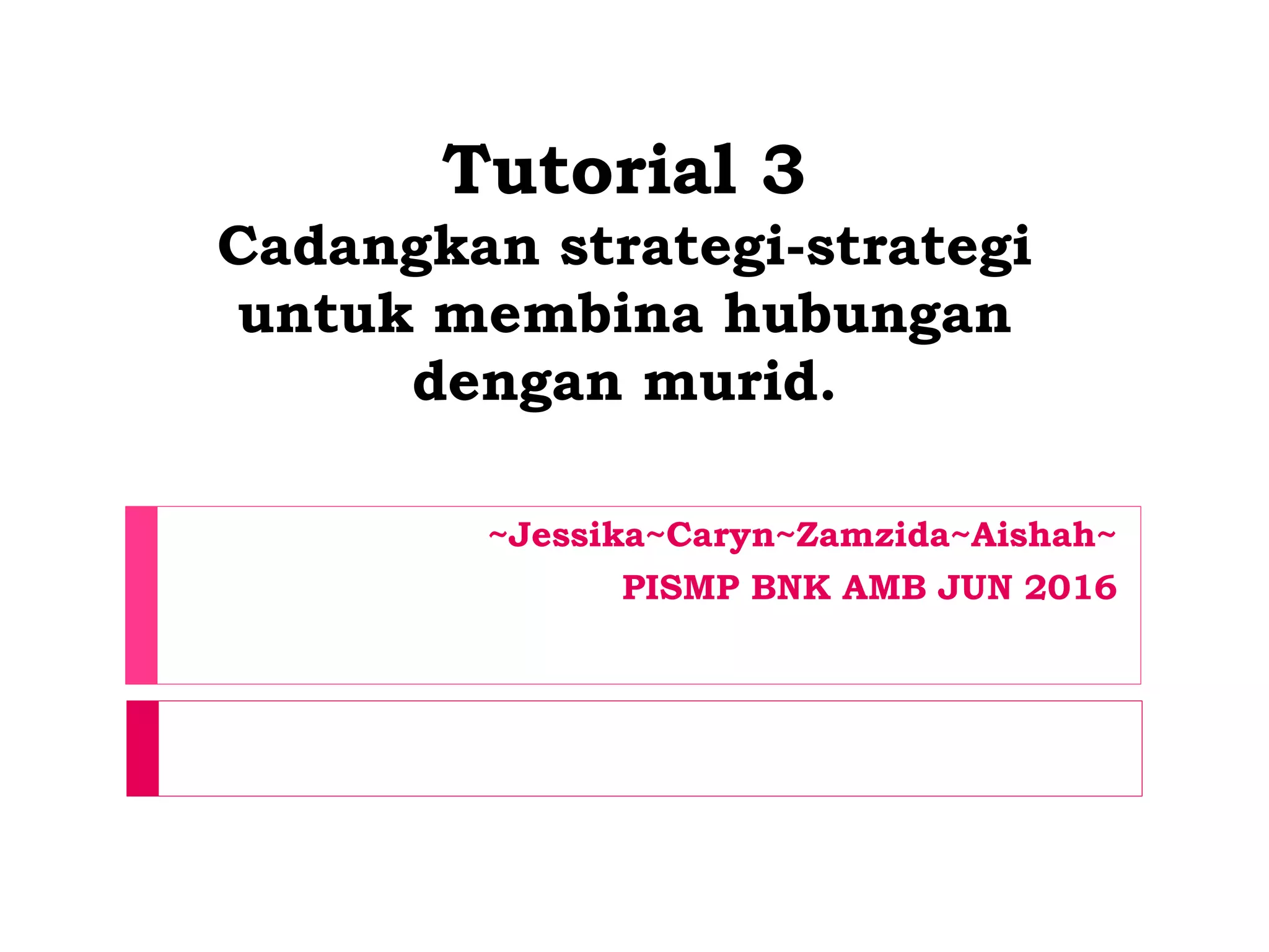 EDUP 3043 Pengurusan Bilik Darjah | PPTX