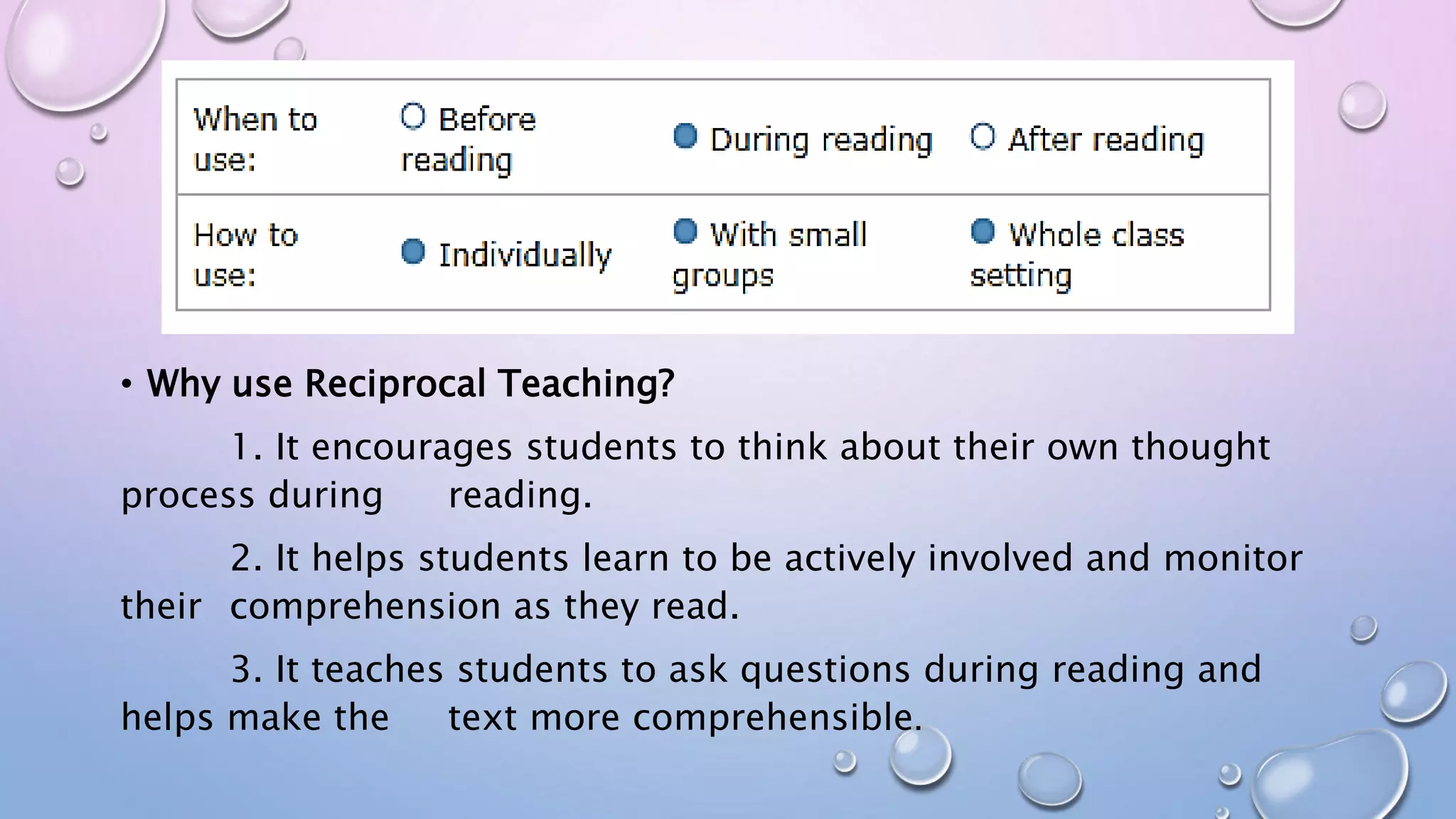 Reciprocal teaching | PPTX