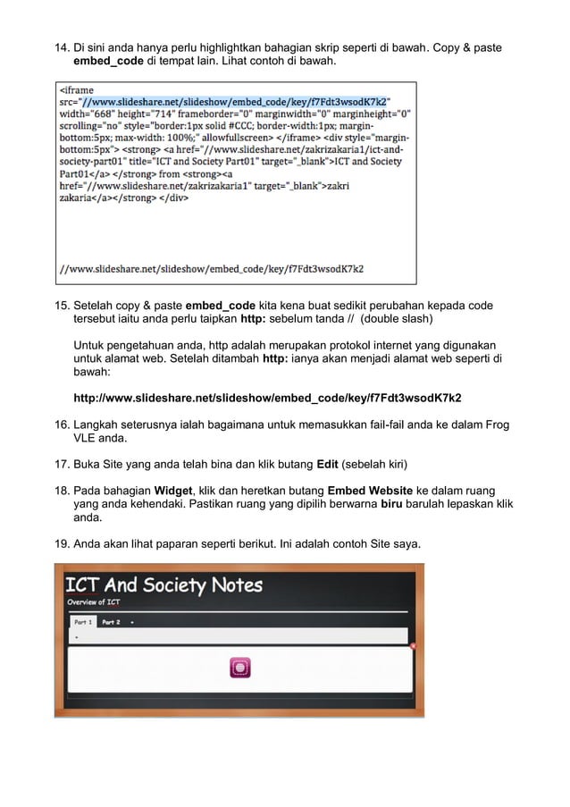 Tutorial 3 langkah kongsi fail dalam frog vle | PDF | Free Download