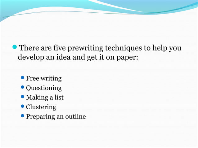 Tutorial 3 (pre writing & process essay format) | PPT
