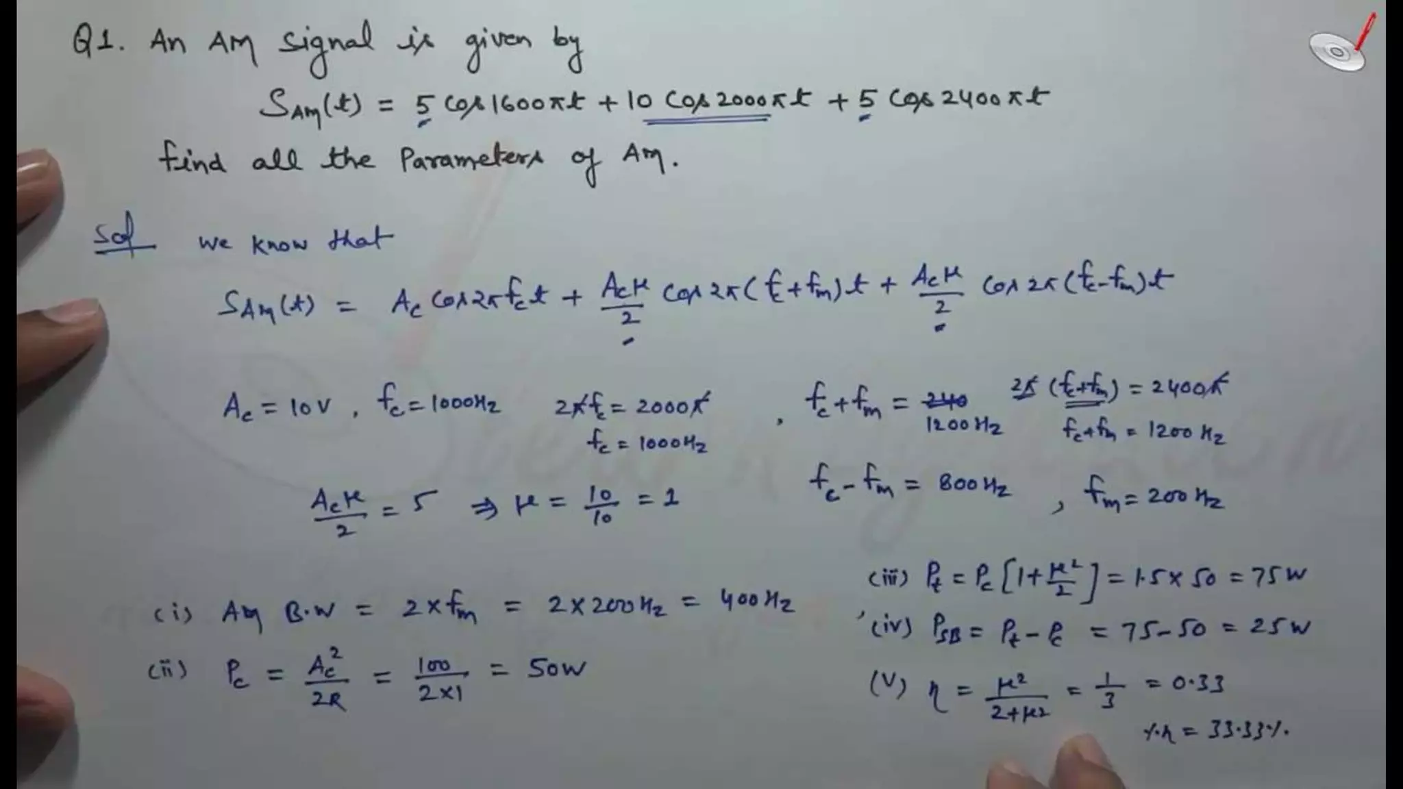 Tutorial 3 single tone am | PPT