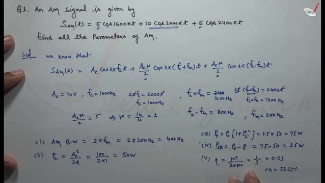 Tutorial 3 single tone am | PPT