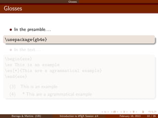 4th presentation of the BiB LaTeX course | PPT