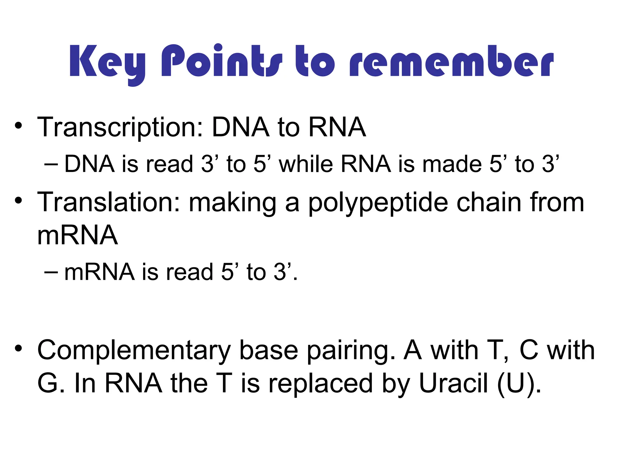 Tutorial 4 - Transcription and Translation.ppt