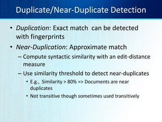 Tutorial 4 (duplicate detection) | PDF