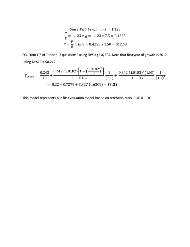 Tutorial 4 Solutions.docx | Business Accounting & Finance | Business