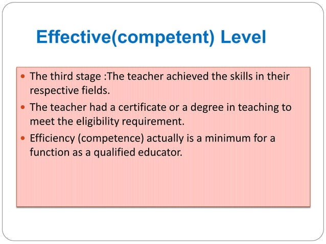 Stages of Teachers Development | PPTX | Primary Education | Education