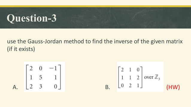 Tutorial-5.pdf - linear alegbra tutorial slides | PPT