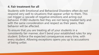 Teacher approach in dealing with emotional and behaviours disorders ...