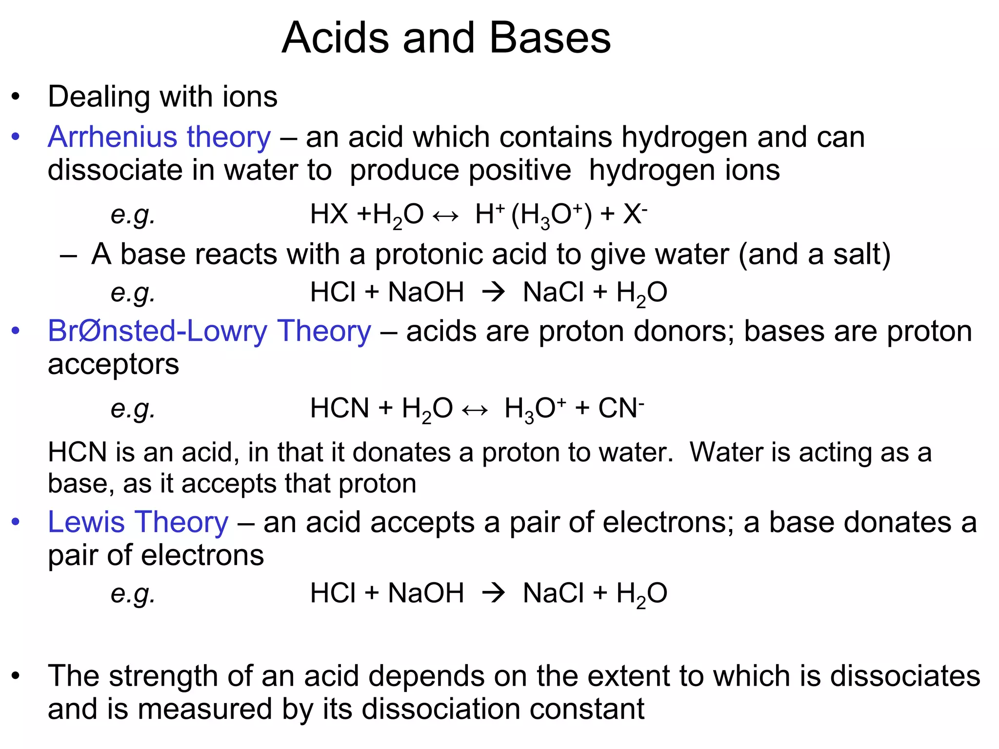 Tutorial 6 - Acids and Bases.ppt