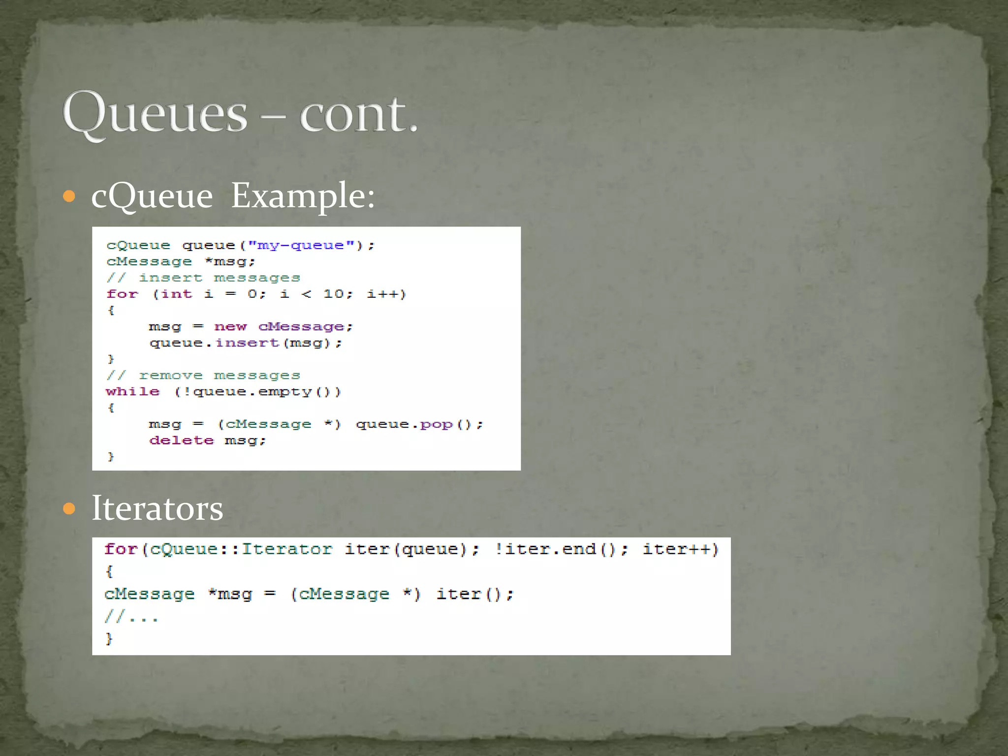 Tutorial 6 queues & arrays & results recording | PPTX