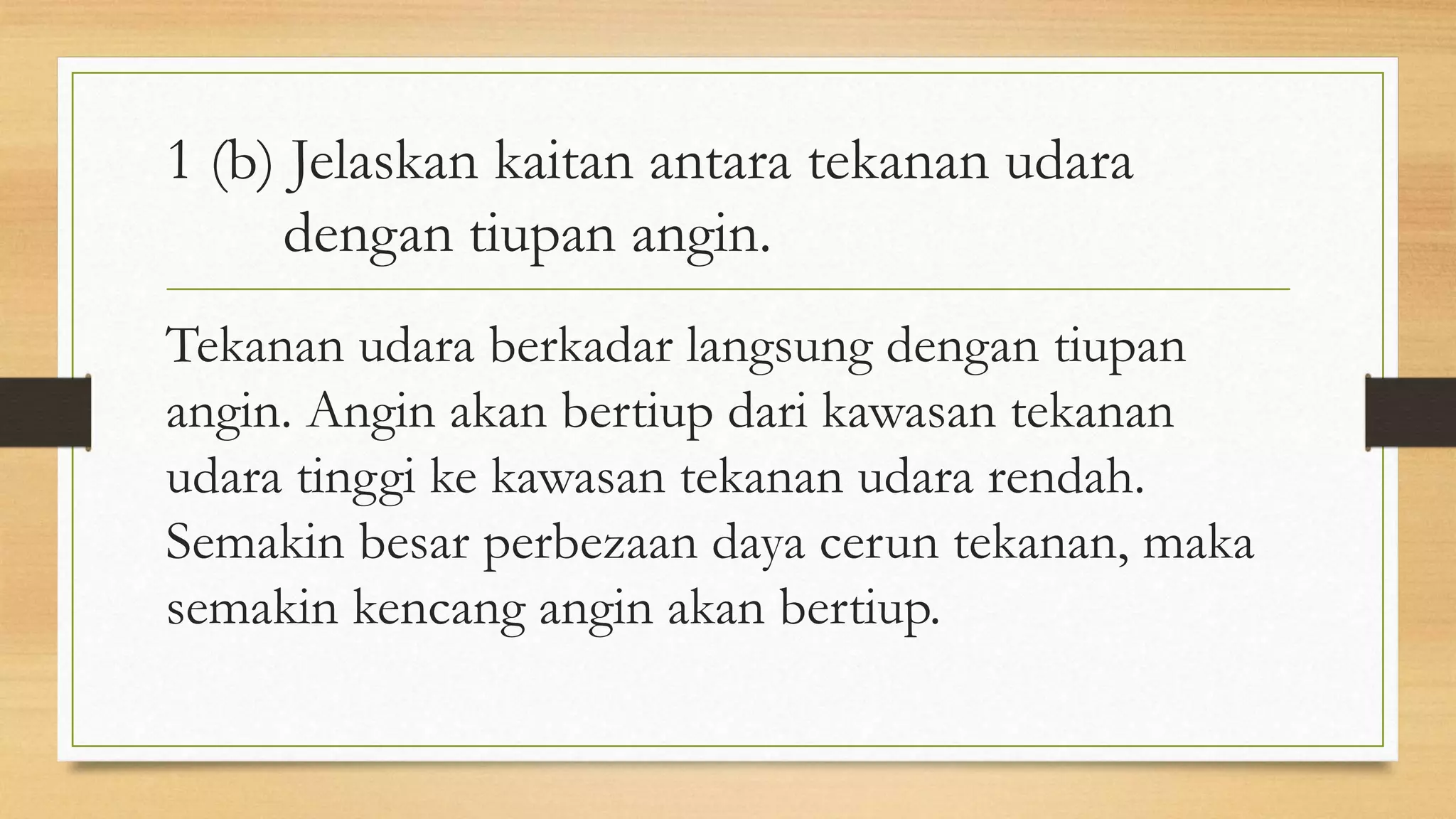 TEKANAN UDARA DAN PEMBENTUKAN ANGIN | PPTX